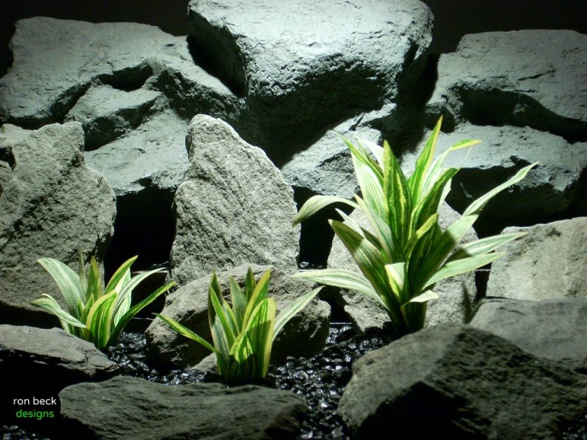 Plastic Aquarium Decor Plants: Seagrass From Ron Beck Designs.