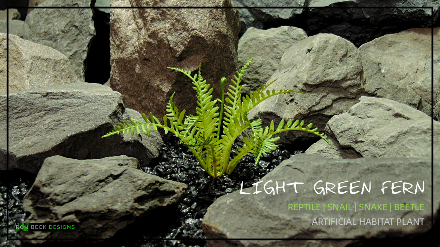 Artificial Reptile Vivarium Plant | Light Green Fern — Artificial ...