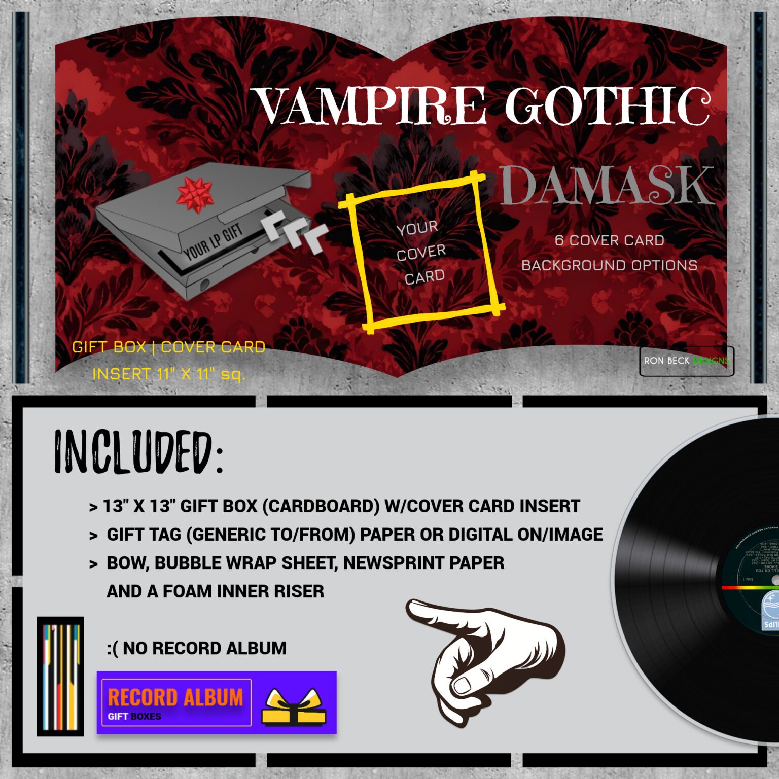 Email Launch Notification Sign Up | Record Album Gift Boxes